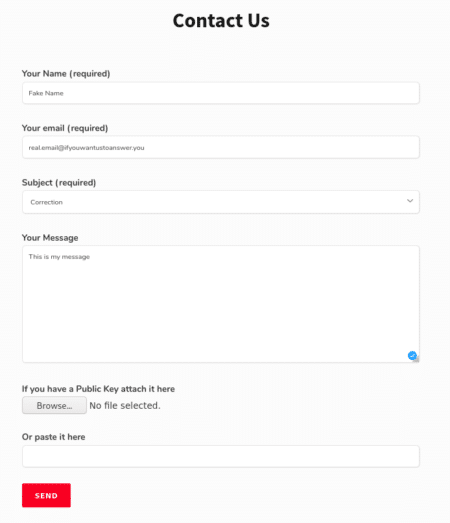 Contact Form - Policy and Details | Libreadvice
