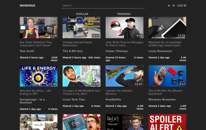 Elimina il tracking di YouTube con Invidious | Libreadvice